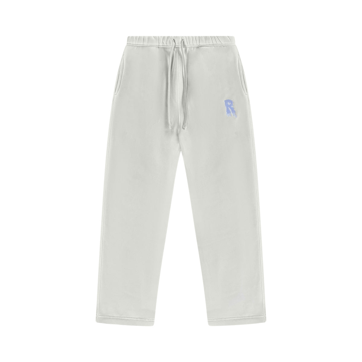 WHITE RISKY PLAINZ SWEATPANTS – risky universe